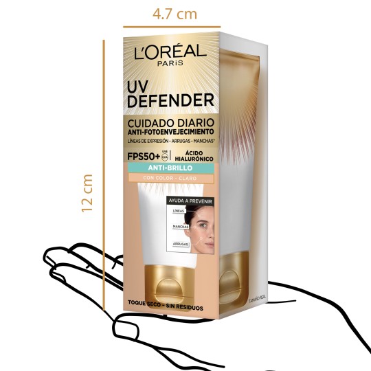 Protector Solar Loreal Uv Defender Fluido T Claro 40g - L'Oréal Paris