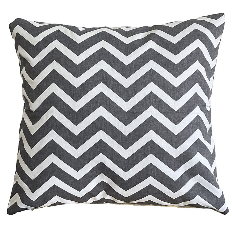 Almohadon nordico decorativo 50x50 Chevron Gris