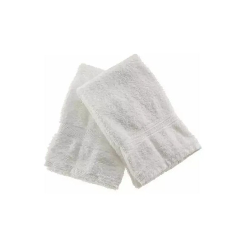Set de 3 Toallas de Mano 30x45 cms color blanco