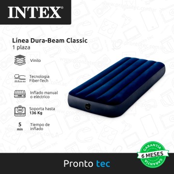 Colchon Inflable Dura Beam Intex 76x191x25 Junior - INTEX