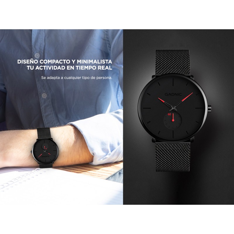 Reloj de Diseño Analógico Gadnic Ares Sumergible - Tienda Galicia