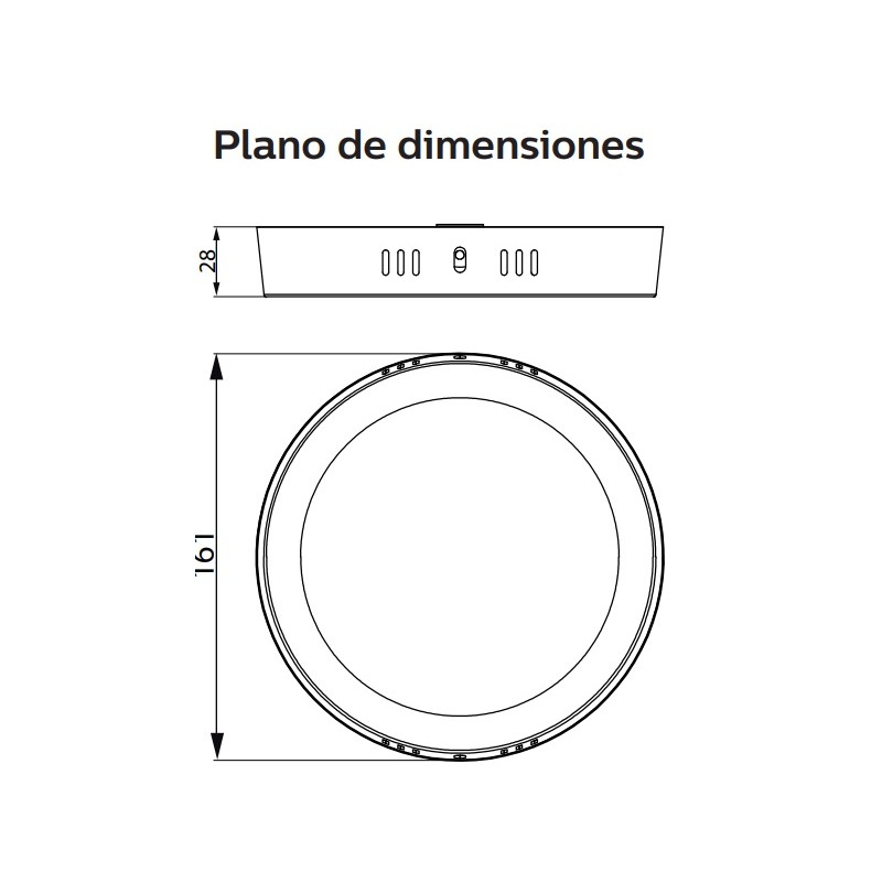 Luminaria para Interior Philips Panel LED Plafón DL252 G2 SF RD LED 900 ...