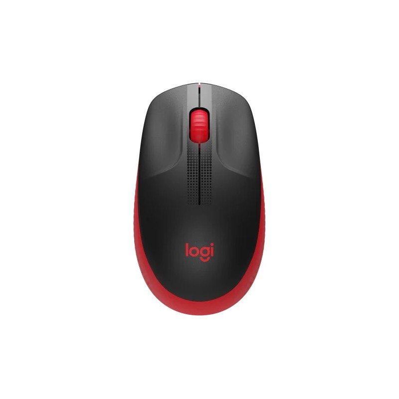 Mouse Logitech Wir M190 Black|Red 910-005904 - LOGITECH