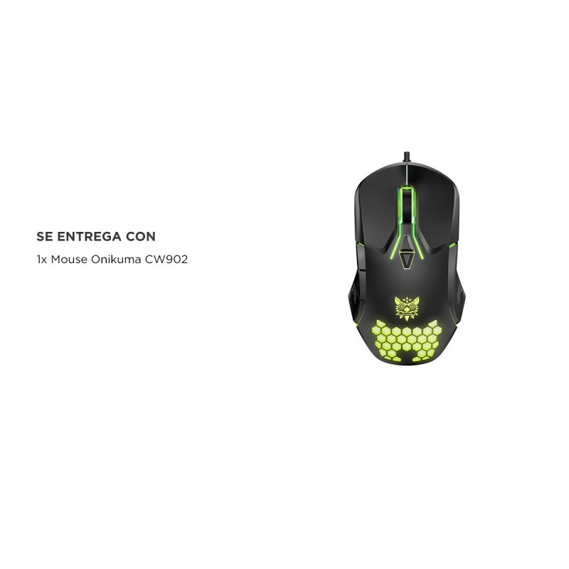 Mouse Gamer Onikuma CW902 con Luz Led Rgb