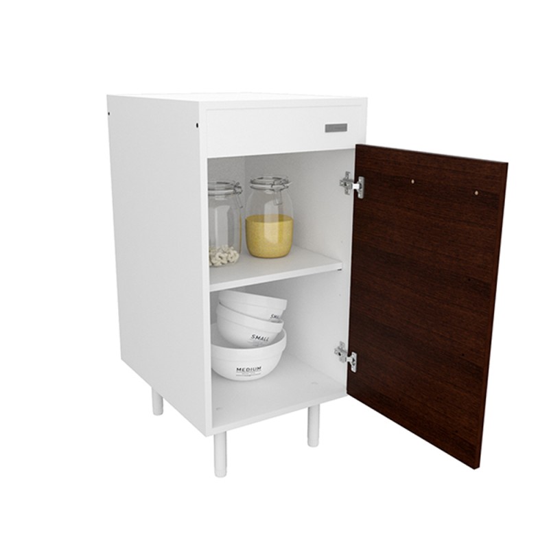 Bajo Mesada de cocina S/n Bacha Linea Express Color Blanco Frente ...