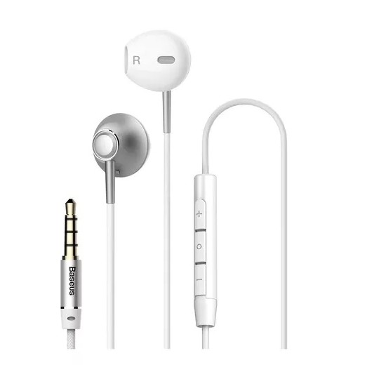 Auriculares Baseus Encok H06 3.5mm Manos Libres Microf Prm Blanco