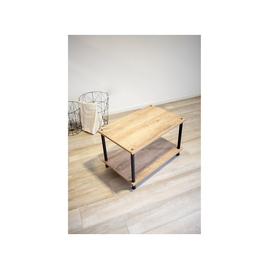 MESA RATONA INDUSTRIAL CHICA. 70 x 45 x 43 cm. Color ROBLE ATAKAMA