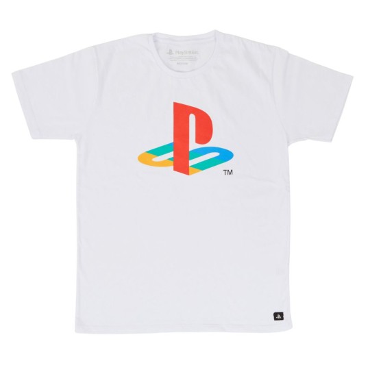 Remera Playstation Logo Retro Blanca (Playstation Studios) S