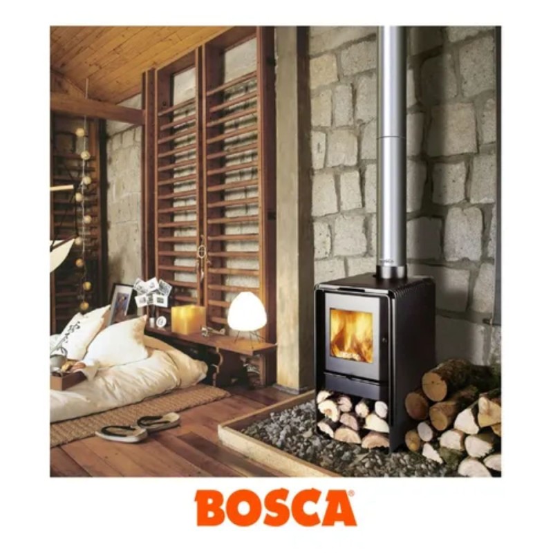 Calefactor A Leña Bosca Eco 350 120 Mt2 Salamandra