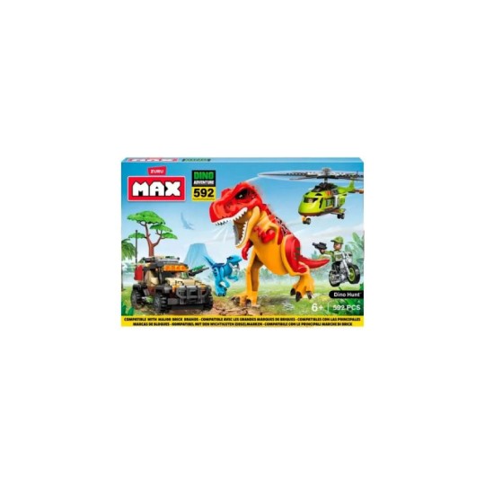 Zuru Max Dino Adventure Box Playset 592pzs 83156 7455