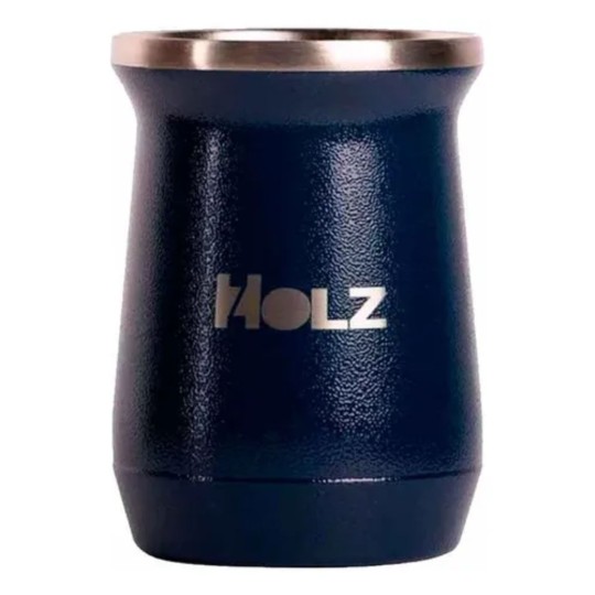 Mate Holz Modelo Pampa Color Azul 14 X 8 X 8 Cm - HOLZ