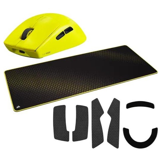Mouse Corsair M75 Air Wireless Yellow + Mouse Pad Black|Yellow - Corsair