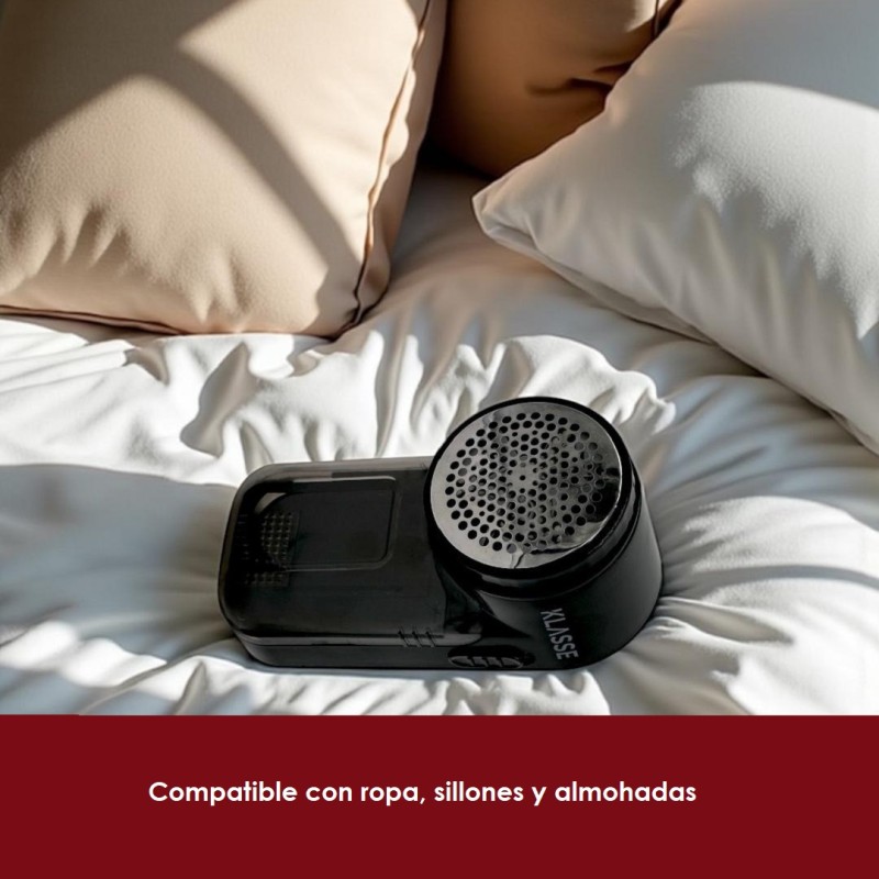 Quitapelusas eléctrico Klasse. Removedor Saca pelusa. (KS1001BK)