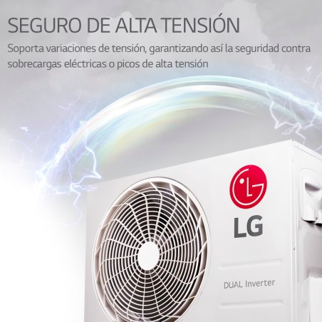 Aire Acondicionado LG Inverter LG DUALCOOL WiFi Frío Calor 4500 ...
