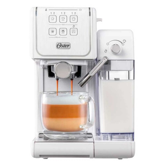 Cafetera Express Oster PrimaLatte Touch BVSTEM6801W White - Tienda Galicia