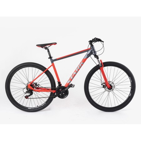 BICICLETA MTB THUNDER 21V HOMBRE R29 ALUMINIO FULL SHIMANO T20 ROJO - STARK