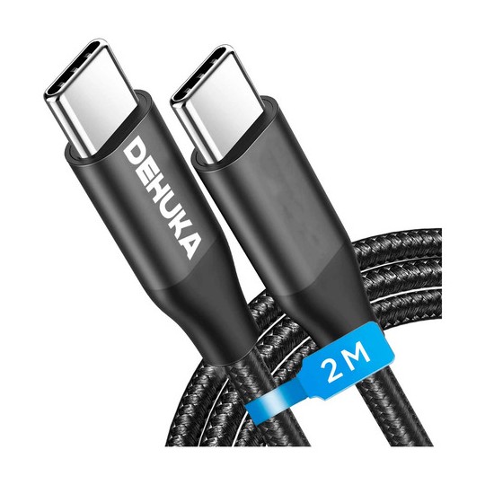 Cable Cargador Carga Rapida Usb C A Usb C Usb 2 Metros Dehuka - Dehuka