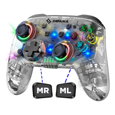 Joystick Compatible Nintendo Switch Oled Led Rgb + Control Pc Gamer ...