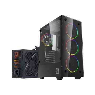 Gabinete Gamer Raptor Sentinel con Fuente Raptor Volt 650W 80+ Bronze ...