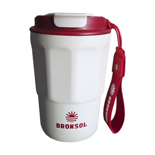 Vaso Térmico Cafetero 380 Ml Broksol Coffe Mug Crema