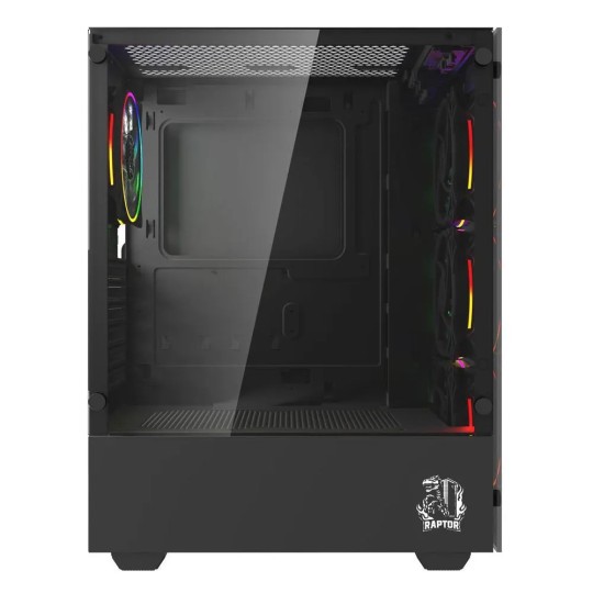 Gabinete Gamer Raptor Sentinel con Fuente Raptor Volt 650W 80+ Bronze ...
