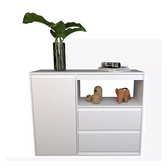 Vajillero Chico Borgia DS Home Blanco 110x89x36 cm - Tienda Galicia