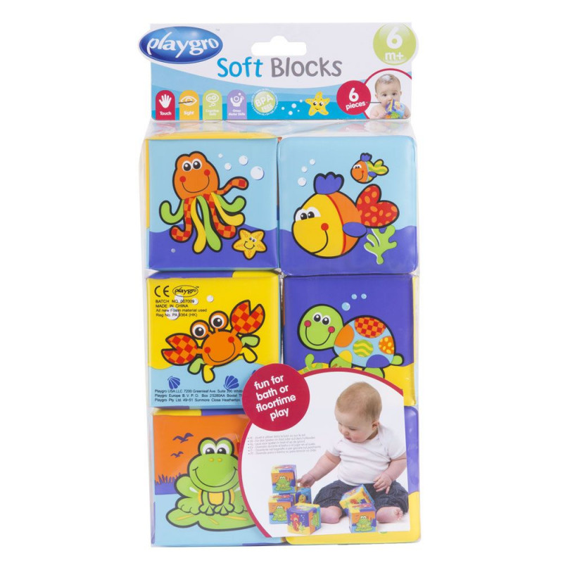 Juguete Bloques Soft Blocks Apilables para Bebes Playgro